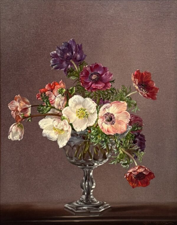 Cecil Kennedy - Anemonies in Crystal - Lambert Fine Art